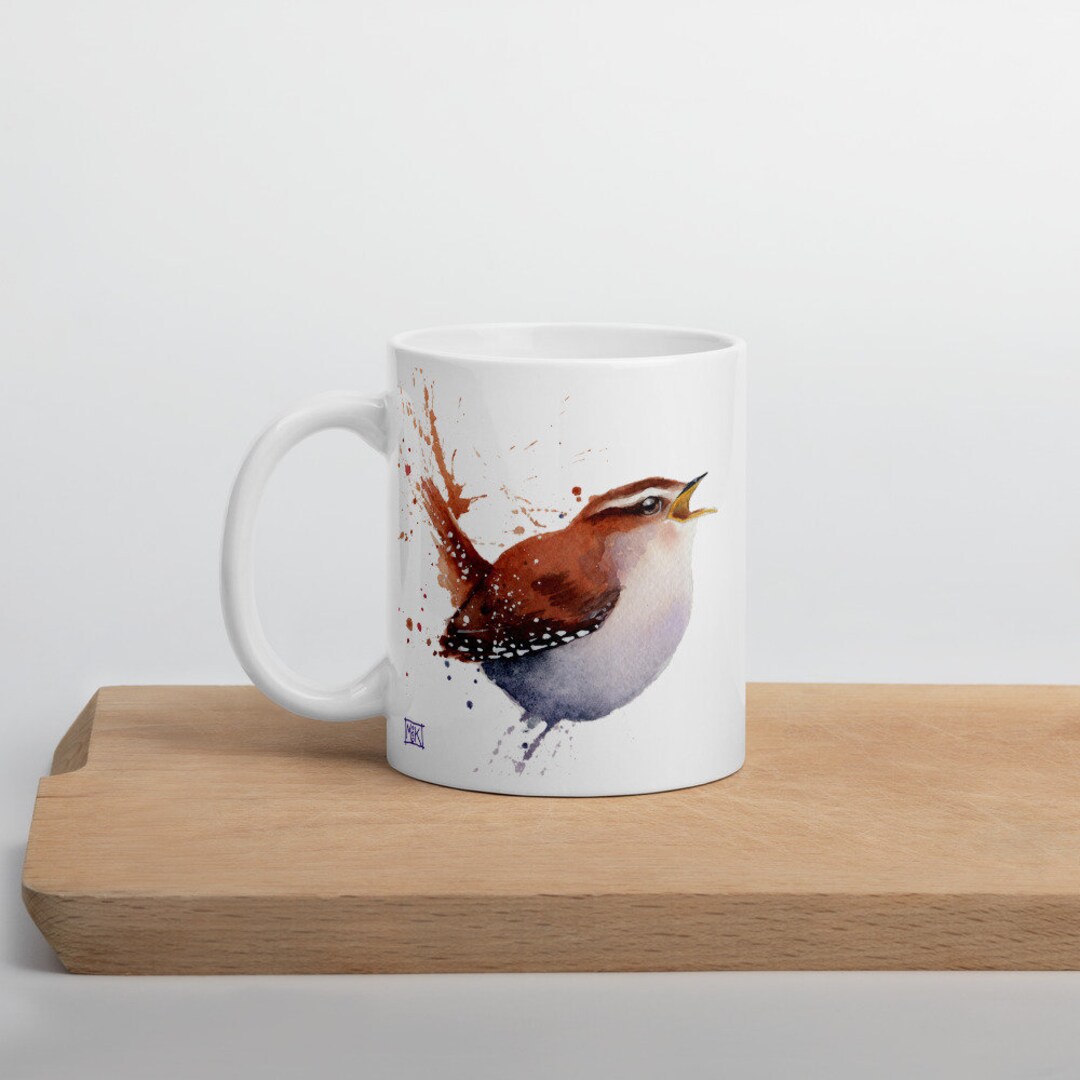 Carolina Wren Mug, Bird Coffee Cup, Bird Lovers Gift, Singing Wren Mug ...