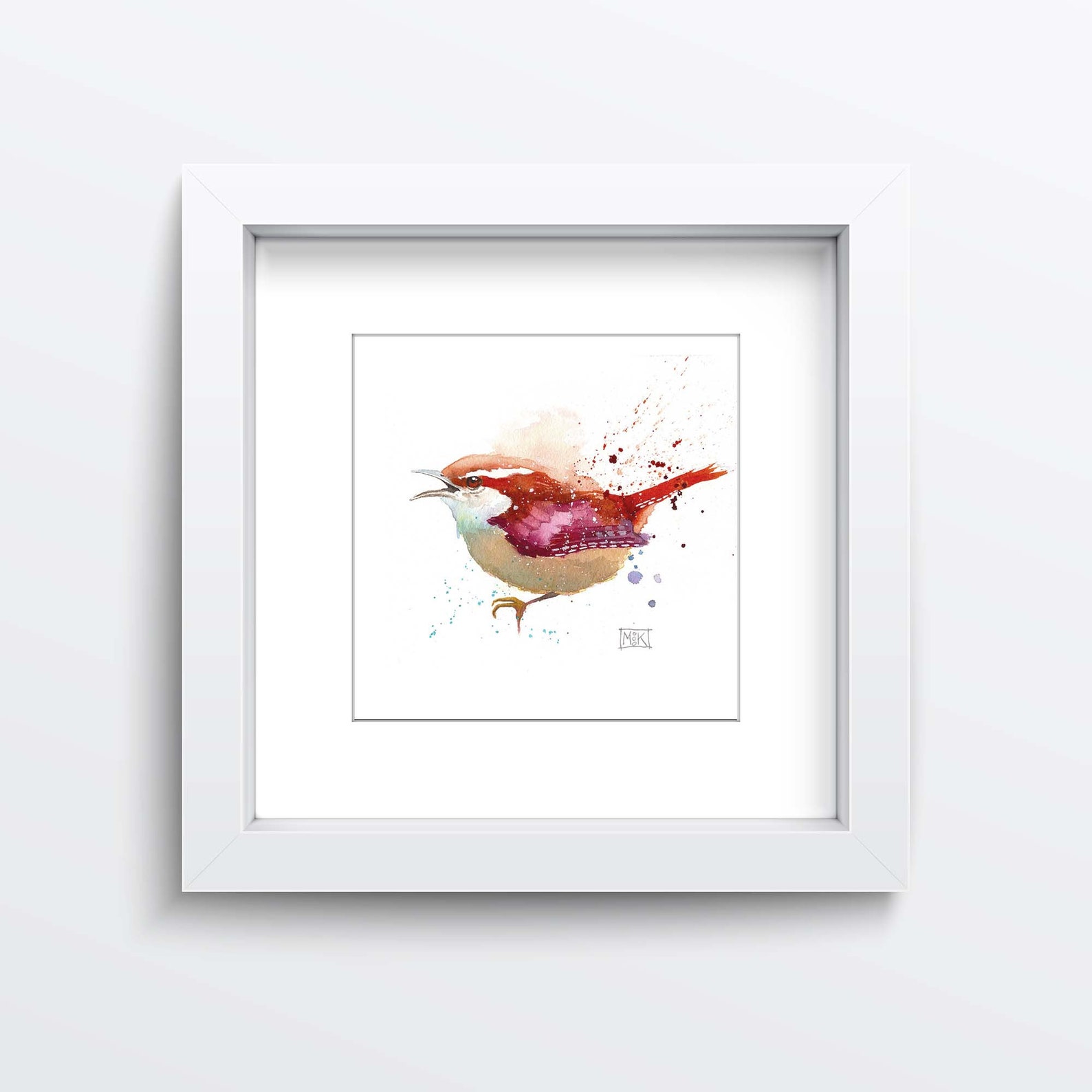 Wren Watercolor Print, Carolina Wren Print, Bird Print, Bird Lover's ...