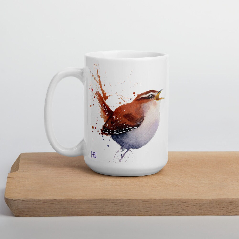 Carolina Wren Mug Bird Coffee Cup Bird Lovers Gift Singing - Etsy
