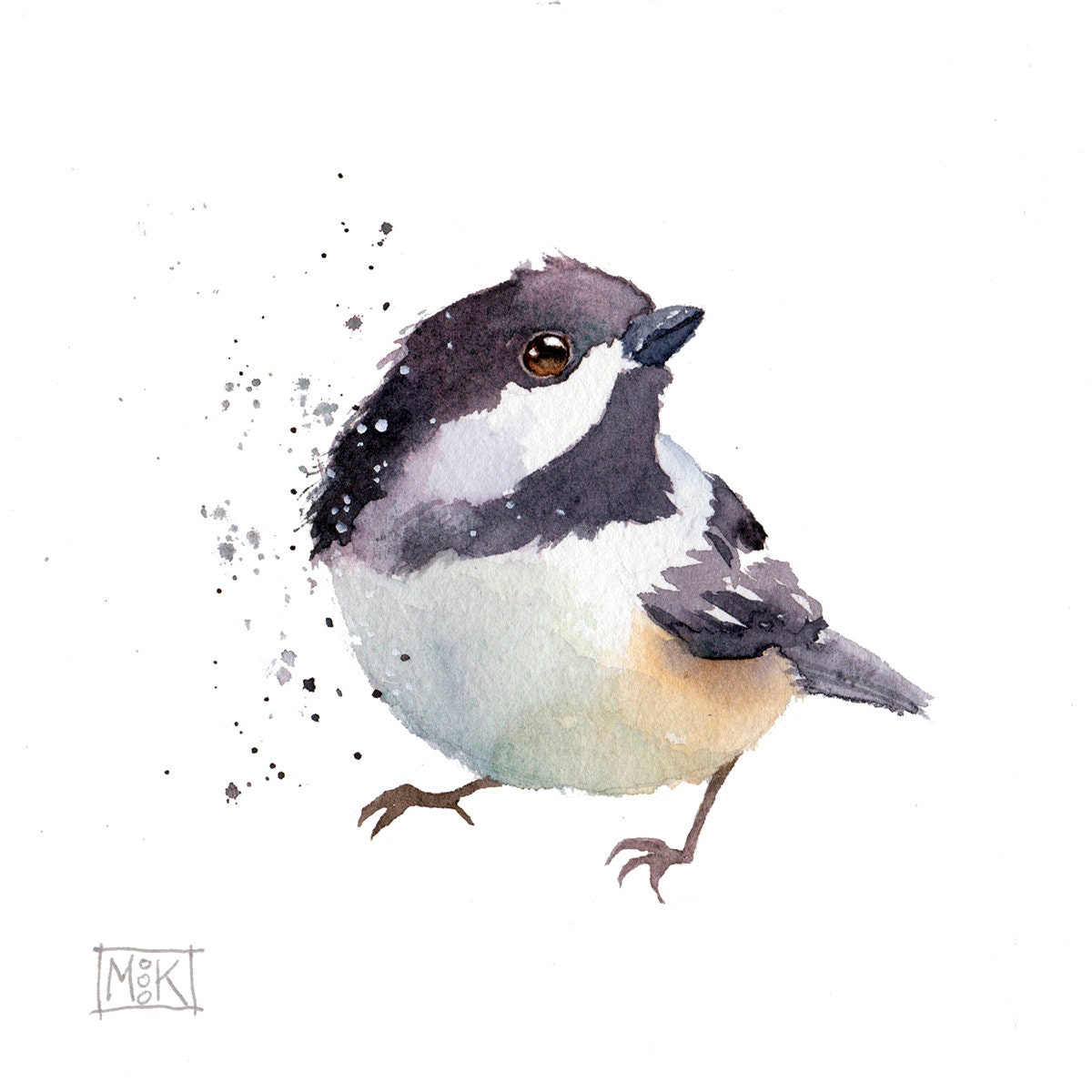 Chickadee Watercolor