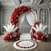 Valentine's Red Heart Digital Backdrop Photoshop Overlays for Maternity ...