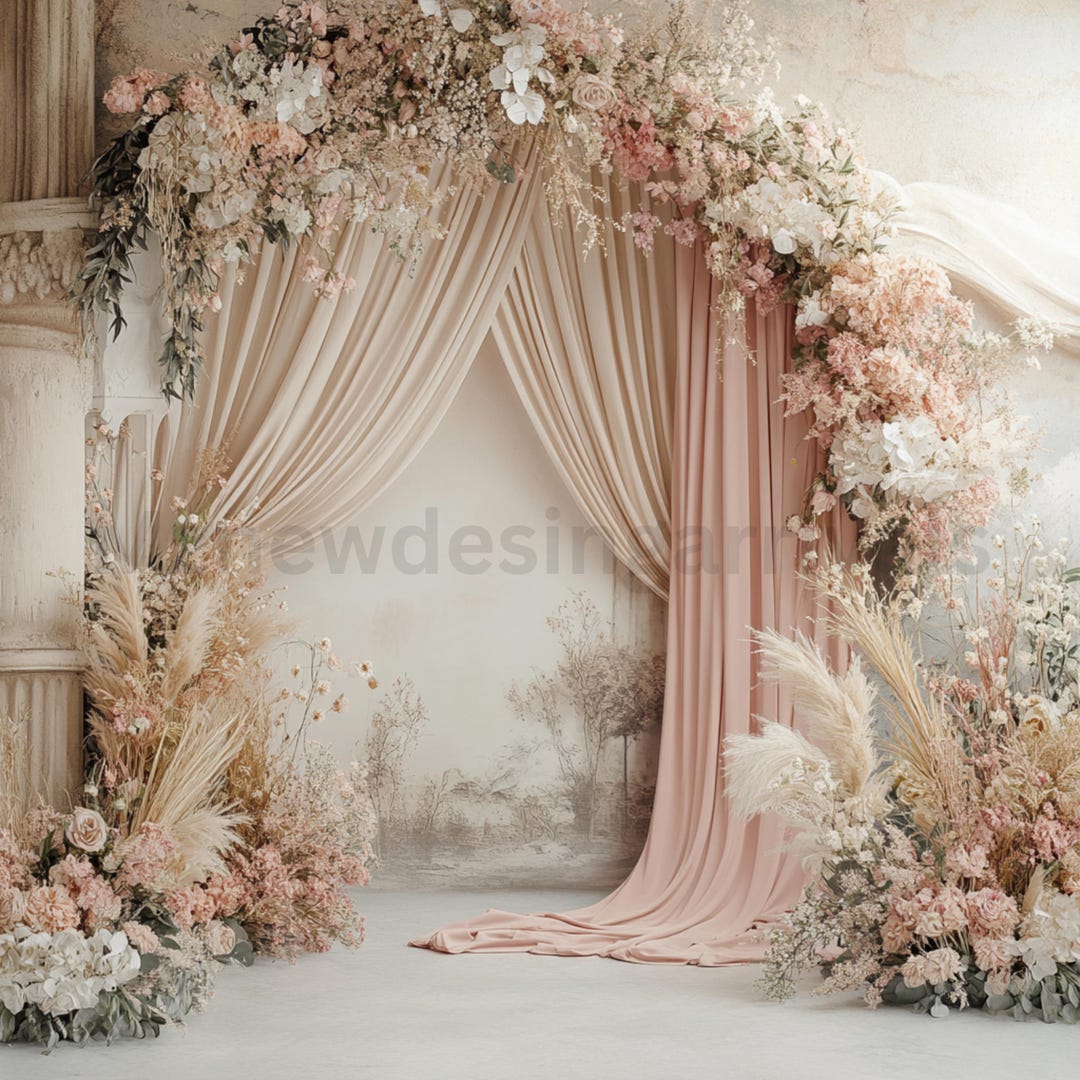 Wedding Backdrop in a Palace 5 JPG Digital Backgrounds for Shooting ...