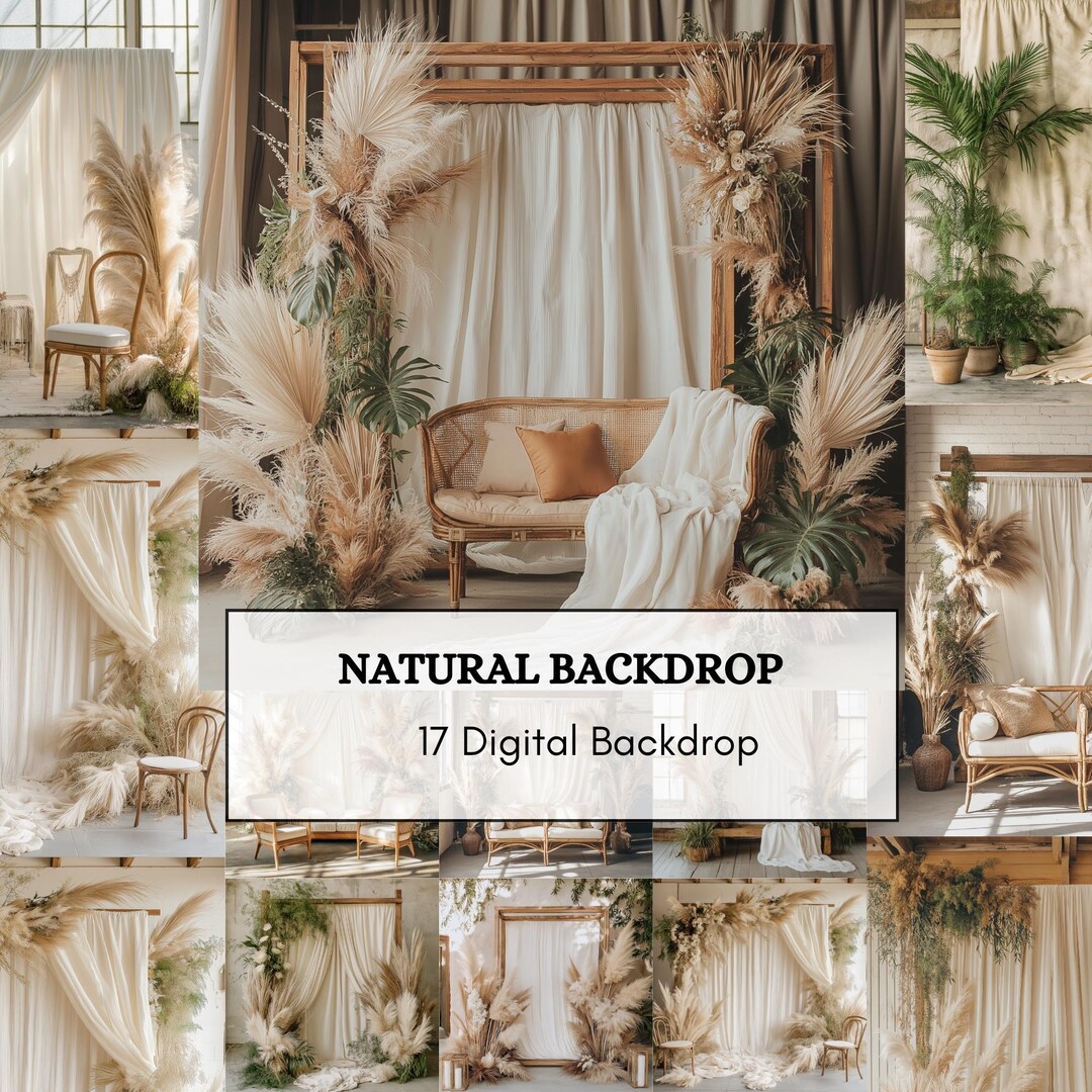 Natural Cream Curtain Backdrop | Wedding & Maternity Photography ...