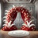 Valentine's Red Heart Digital Backdrop Photoshop Overlays for Maternity ...