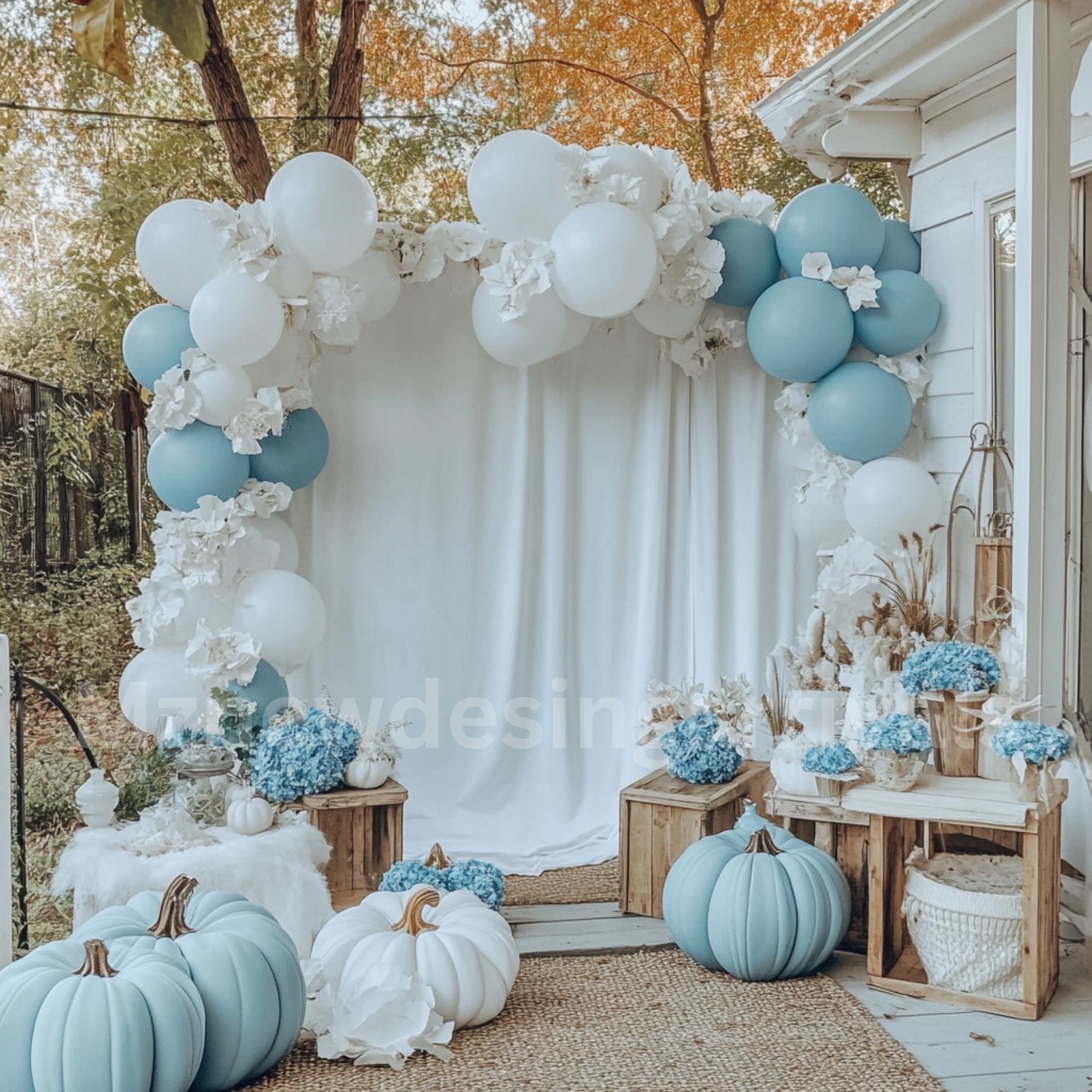 Baby Shower Backdrop, Blue Balloon 4 JPG Baby Shower Backdrop, Baby ...