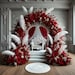 Valentine's Red Heart Digital Backdrop Photoshop Overlays for Maternity ...