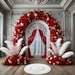 Valentine's Red Heart Digital Backdrop Photoshop Overlays for Maternity ...