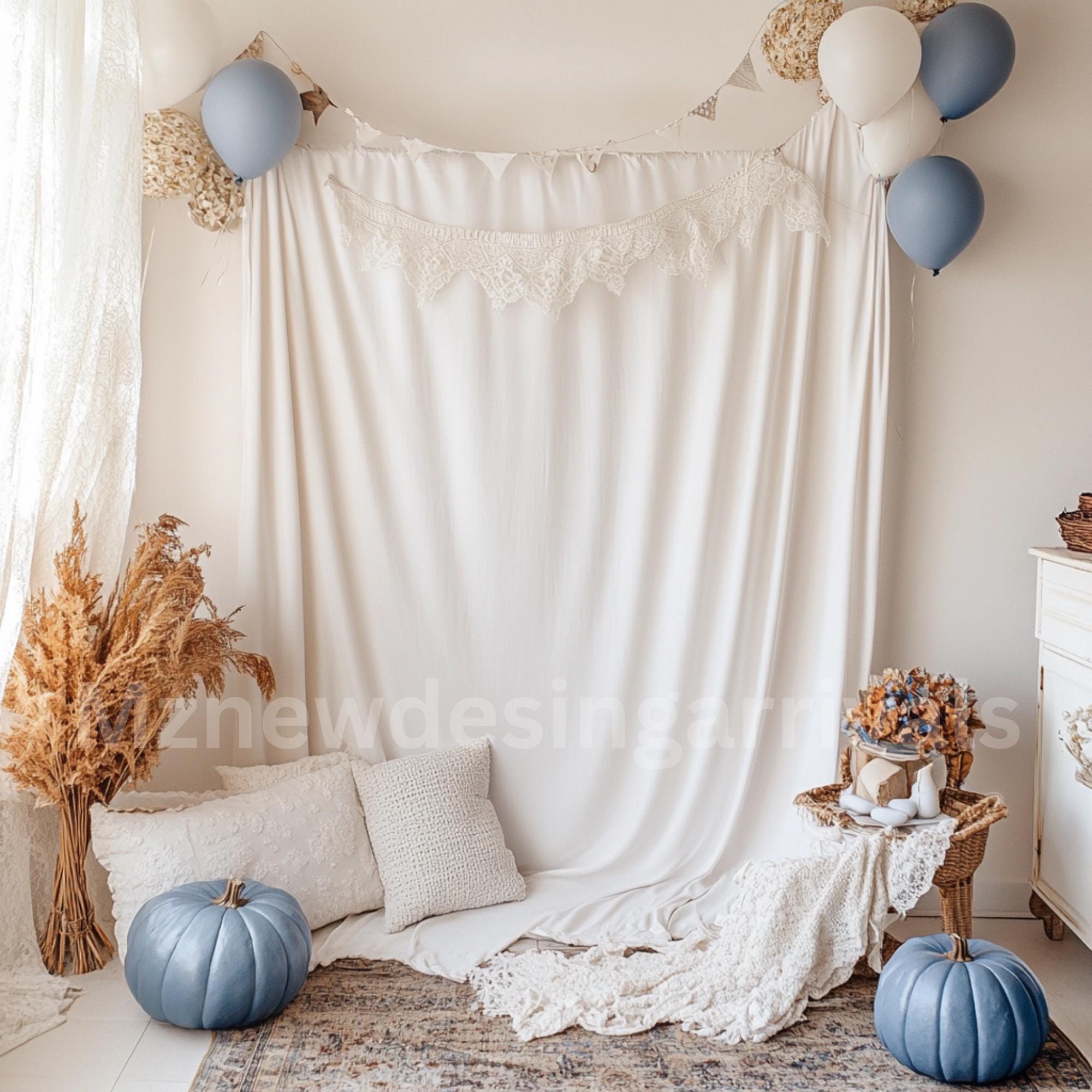 Baby Shower Backdrop, Blue Balloon 4 JPG Baby Shower Backdrop, Baby ...