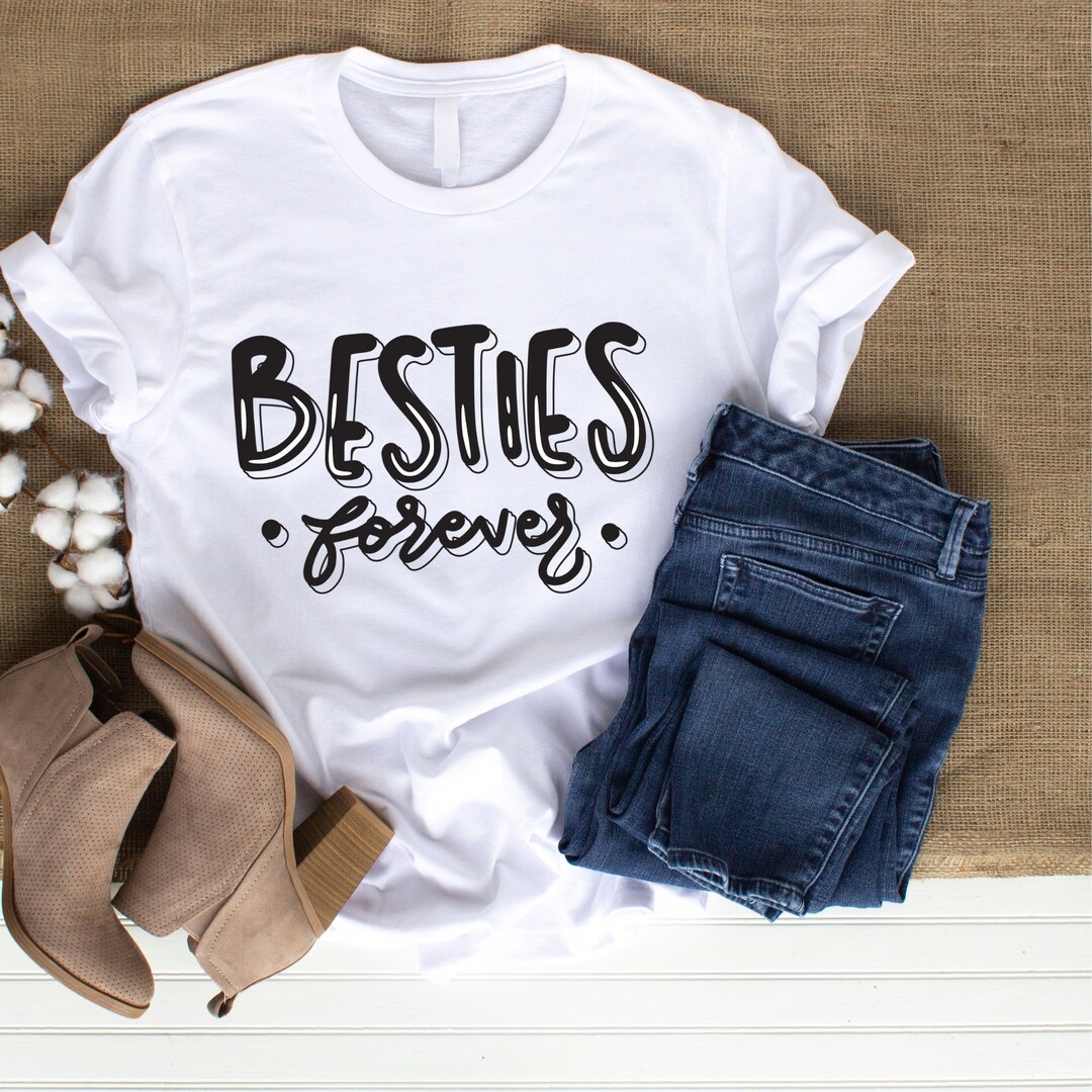 Besties Forever Svg, Best Friends Forever Svg. Vector Cut File for ...