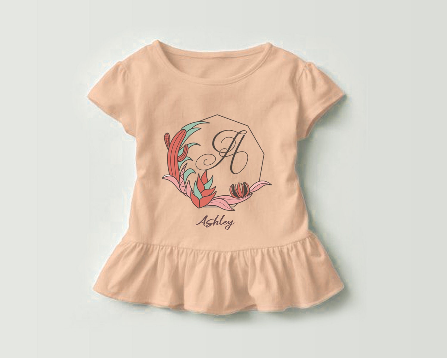 Cactus SVG File, Cactus Monogram Svg, Floral Frame Svg, Succulent Svg ...