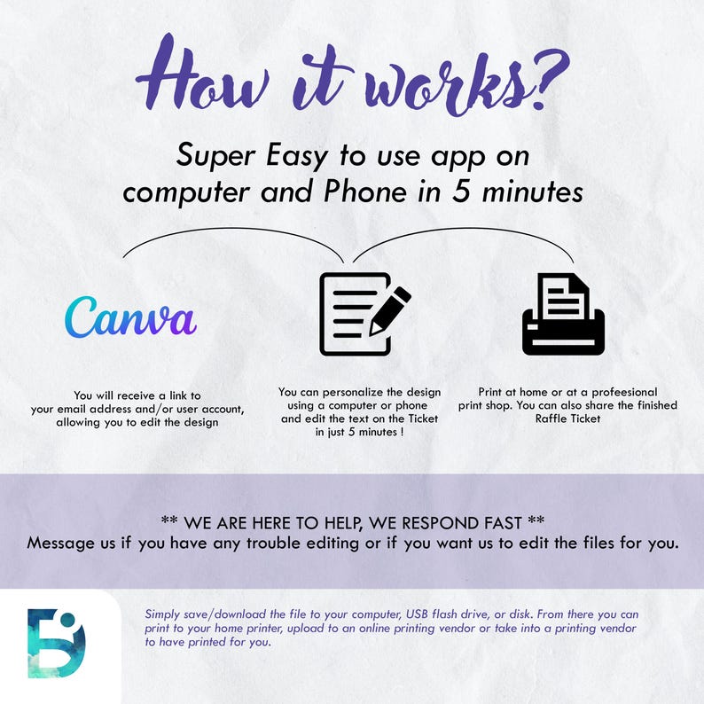 Editable Raffle Ticket Template: Printable Enter to Win Form (CANVA App ...