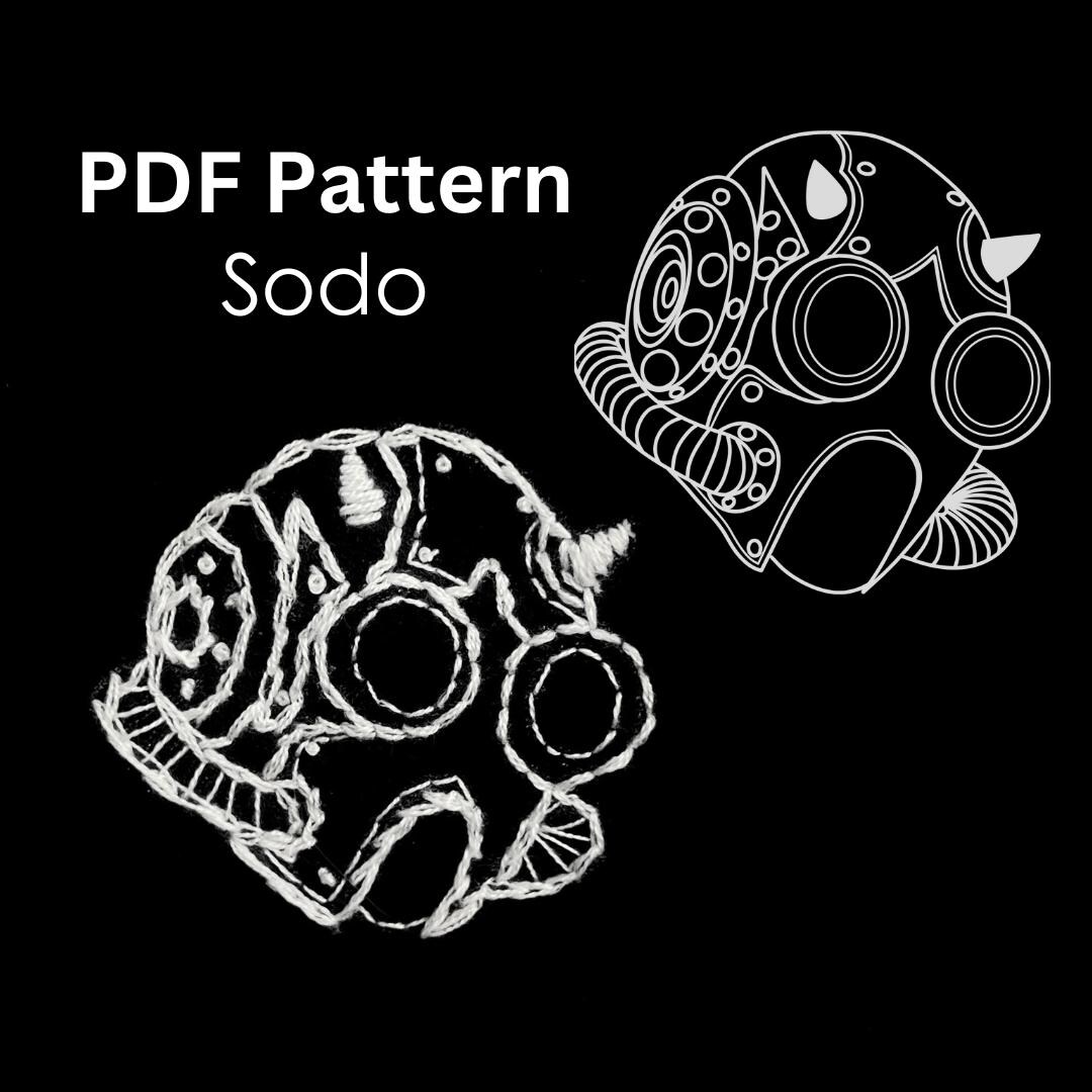Sodo Ghoul Head Embroidery Pattern | Ghost Band DIY (PDF) - Etsy UK