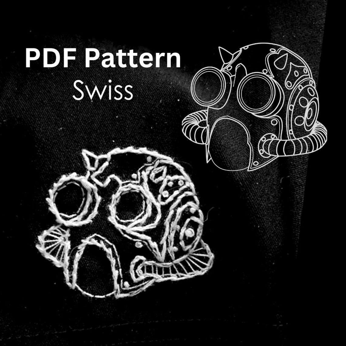 Swiss Ghoul Embroidery Pattern: Ghost Band DIY (PDF Download) - Etsy