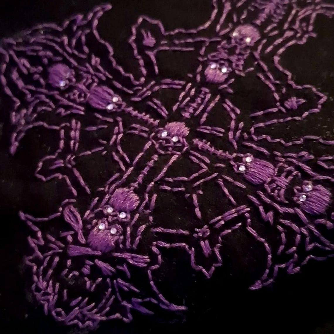 Skeleta Grucifix Embroidery Pattern PDF | Ghost Band | Alternative DIY ...