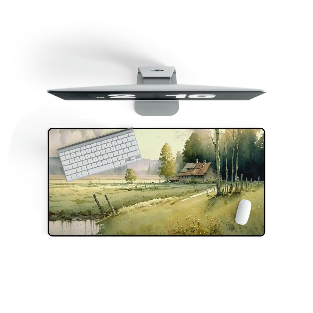 Schreibtischunterlage Vintage 80x40cm, Gaming Mauspad XXL, PC Matte ...