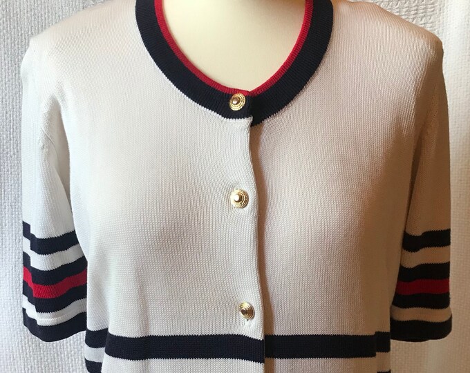 Vintage Nautical Style Cardigan - Etsy