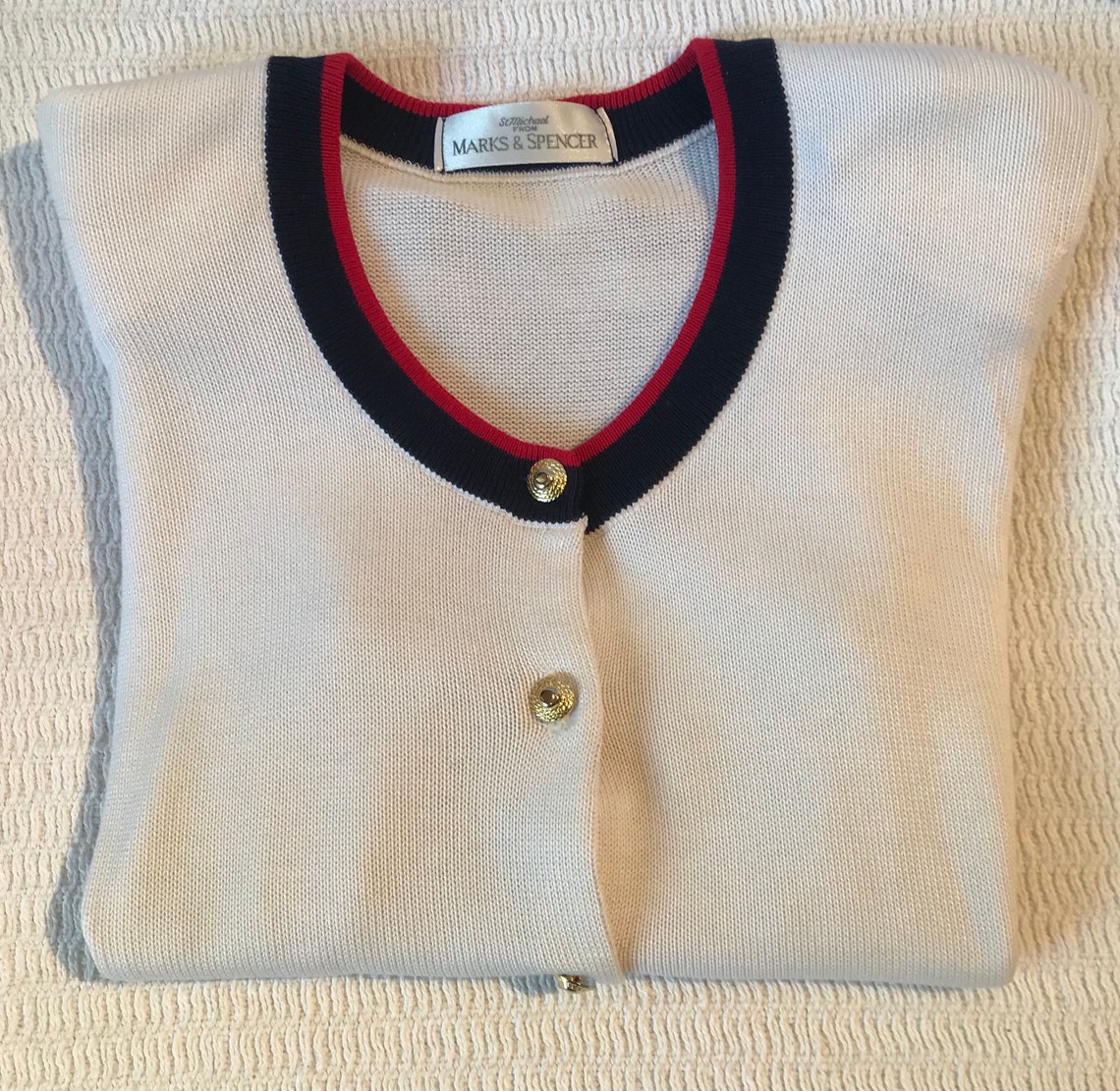 Vintage Nautical Style Cardigan - Etsy