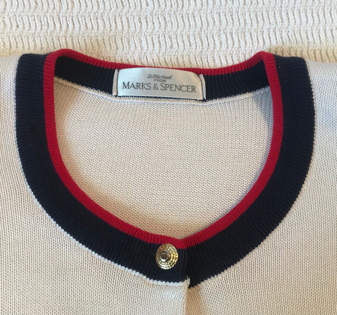 Vintage Nautical Style Cardigan - Etsy