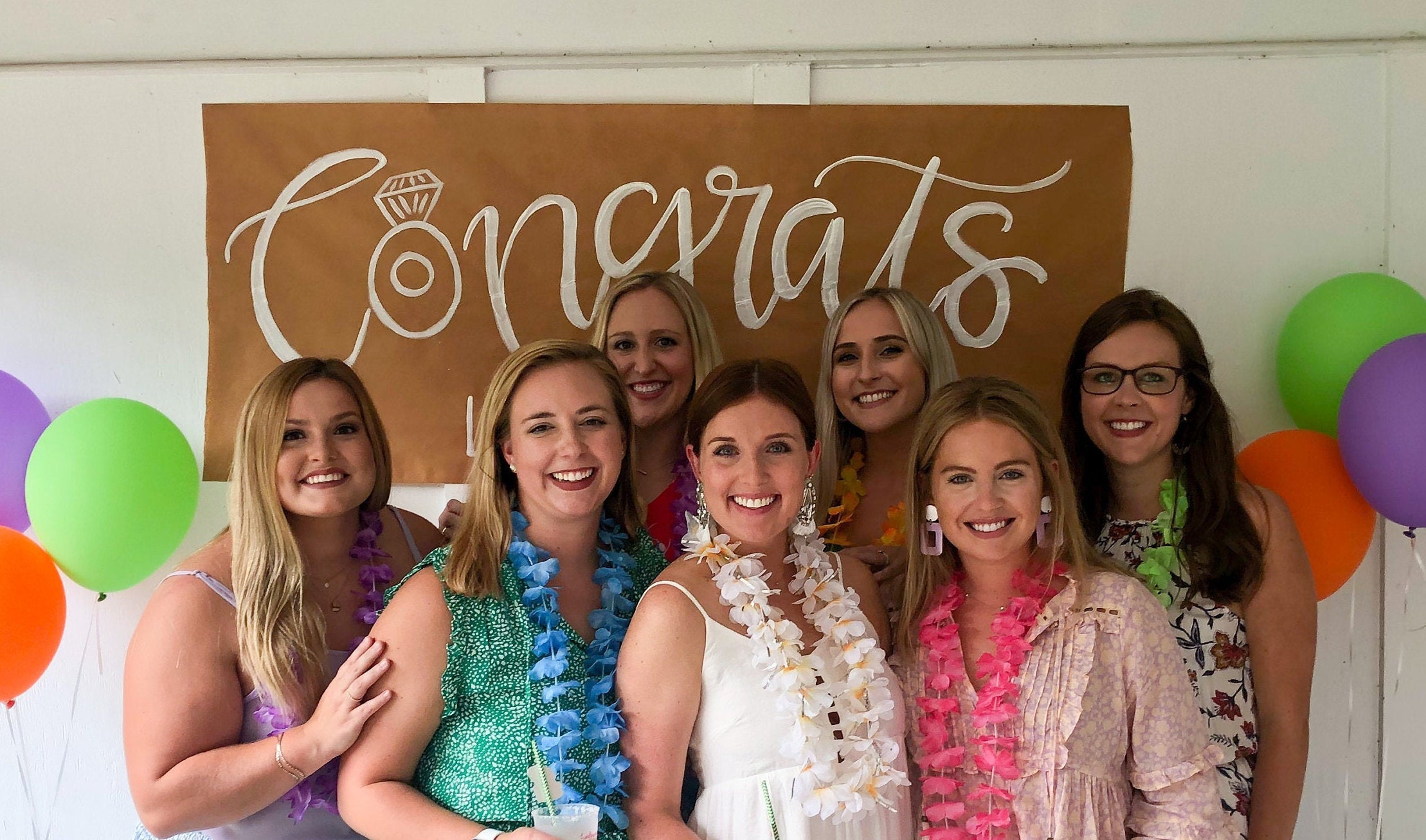 Congrats Brown Butcher Paper Sign Engagement Decor Banner - Etsy Canada