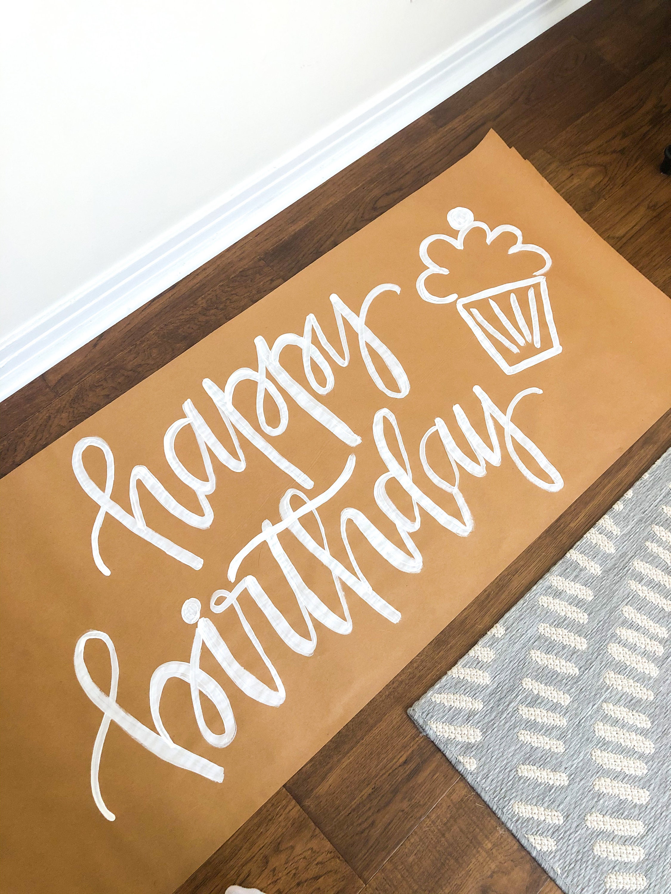 Butcher Paper HAPPY BIRTHDAY Banner - Birthday - Cupcake - Generic Bday ...