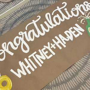 CUSTOM Butcher Paper Celebration Banner - Future Mrs - Happy Birthday ...