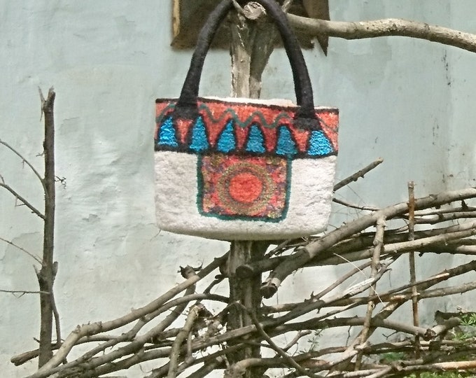 Women Bag, Felt Bags, Boho Bag, Handmade Handbag, Wool Felt Bags, Fall ...