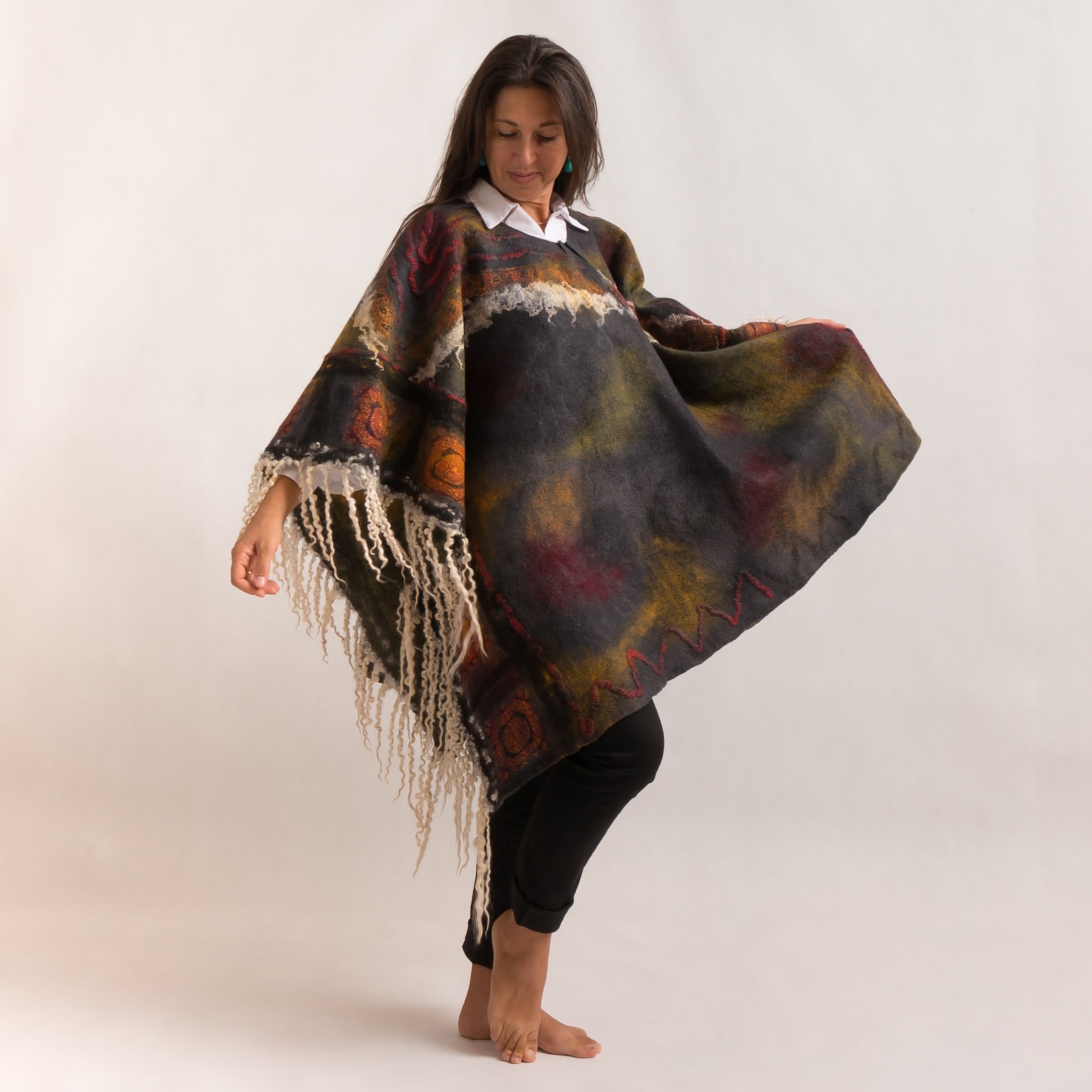 Poncho, Wool Poncho, Poncho Womens, Poncho Blanket, Plus Size Poncho ...