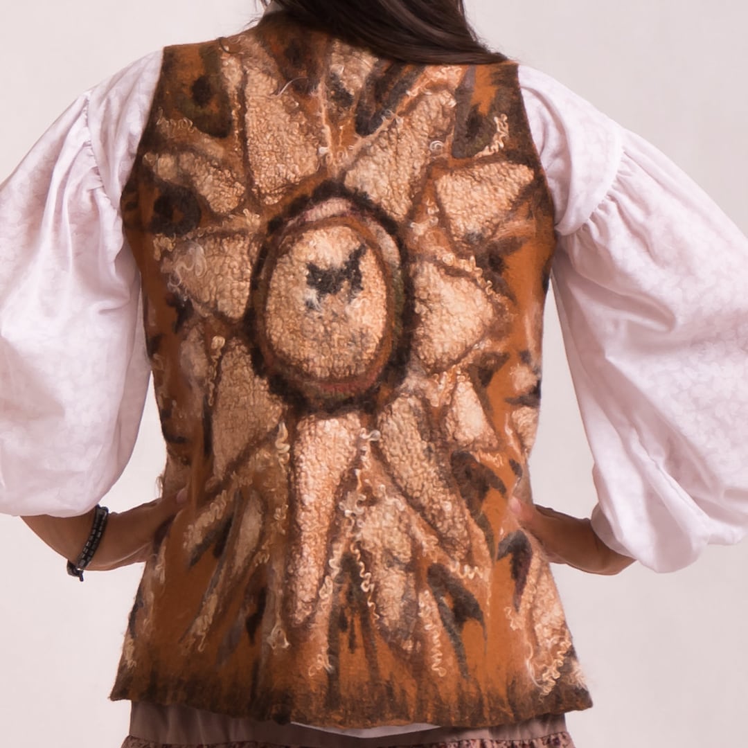 Fall Vest, Bohemian Clothing, Boho Fashion, Wearable Art, Hand-made ...