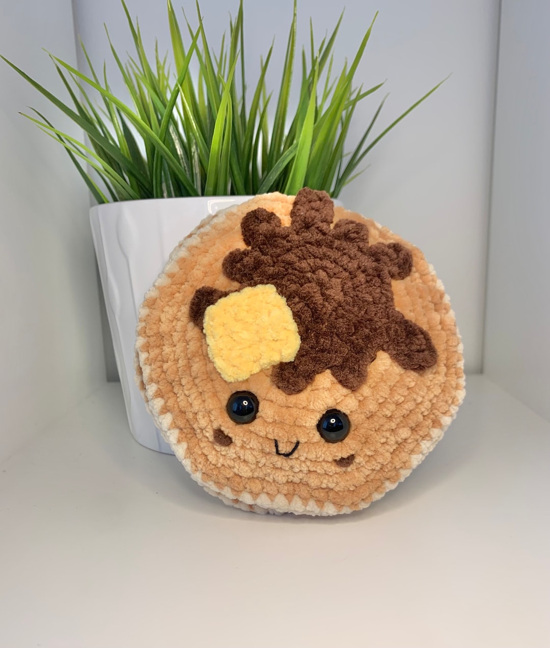 Crochet Pancake Stack Plushie | Handmade Anxiety Relief Toy | Amigurumi ...