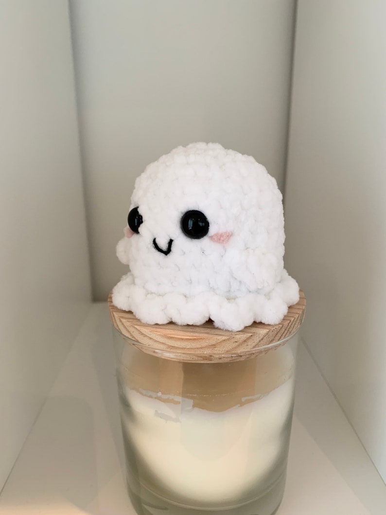 Mini Short Ghost Plushie Crochet Amigurumi Soft Toy Spooky - Etsy