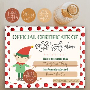 Editable Elf Letter Note Hello From Your Elf Christmas - Etsy