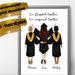 3 Best Friends Graduation Print, College Gift, Best Friends Graduation ...