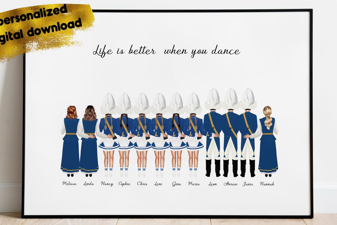 Garde Tanz Gift, Personalised Uniform, Garde Guard Dance, Geschenk ...