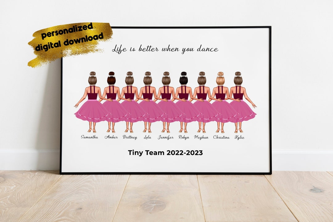 Ballroom Dancer Gift, Dance Teacher Gift, Custom Ballroom Dress, Senior ...