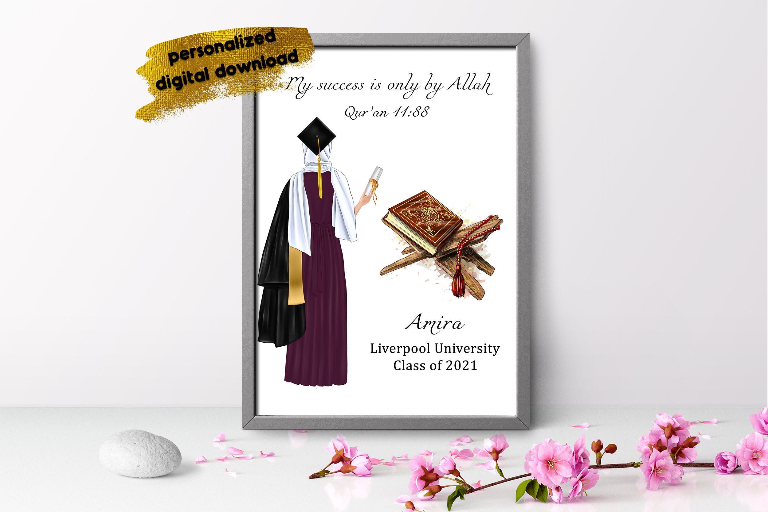 Muslim graduation gift Class of 2021 Islamic Graduation | Etsy