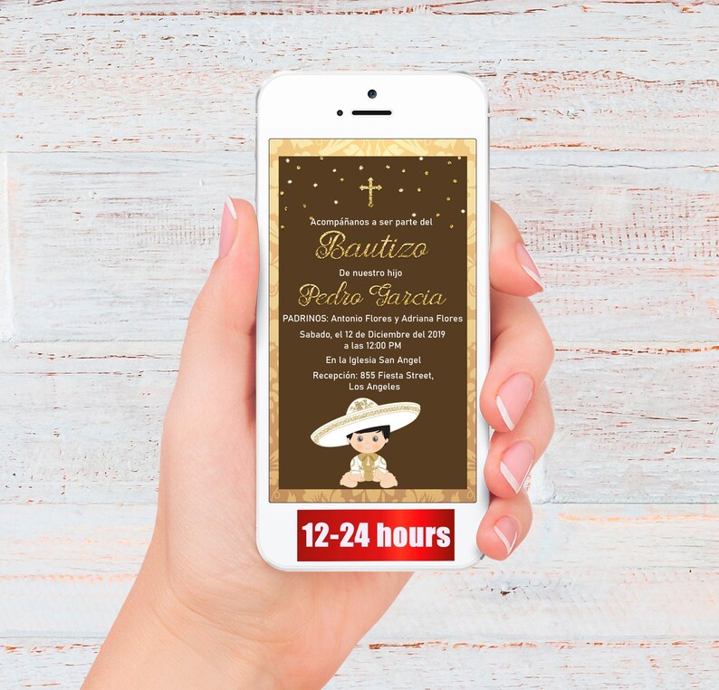 Mi Bautizo Invitation Template