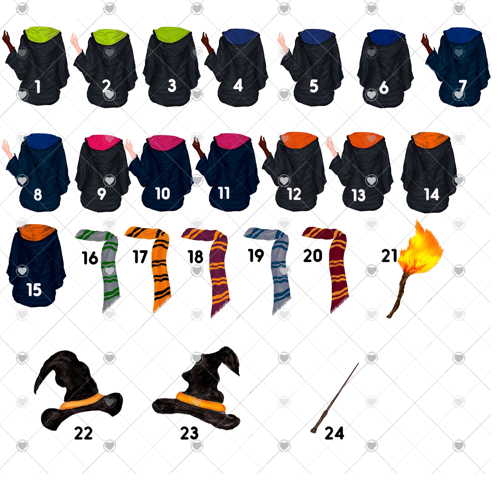 Personalized Wizard family print Halloween family portrait | Etsy