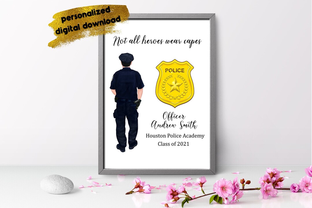 Police Graduation Print, Class of 2021, Police Academy Gift, Law School ...