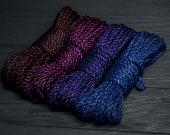 Jute Shibari Rope Set 4pcs 26ft 8m X 6 Mm Bondage Set, Beginners Kit ...