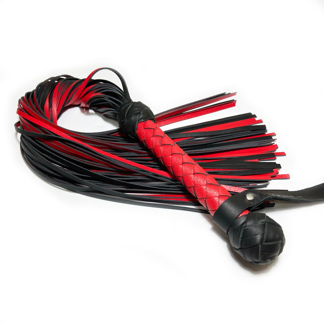 Leather Floggers Whips, Heavy Flogger, Bdsm, Pair Leather Floggers ...