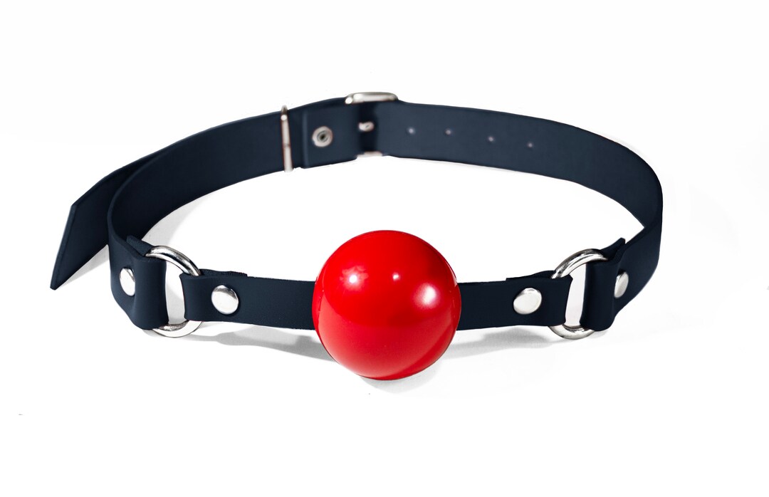 Leather Bdsm Gag Submissive Silicone Gag Fetish Slave Mouth Gag Mature Genuine Leather Gag
