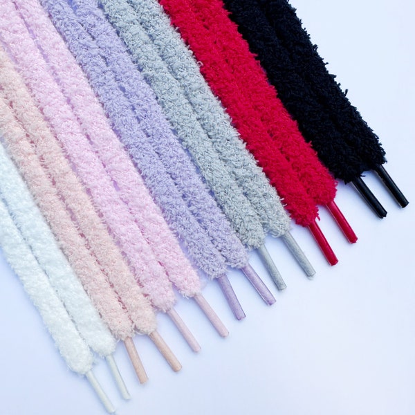White Fuzzy Laces - Etsy