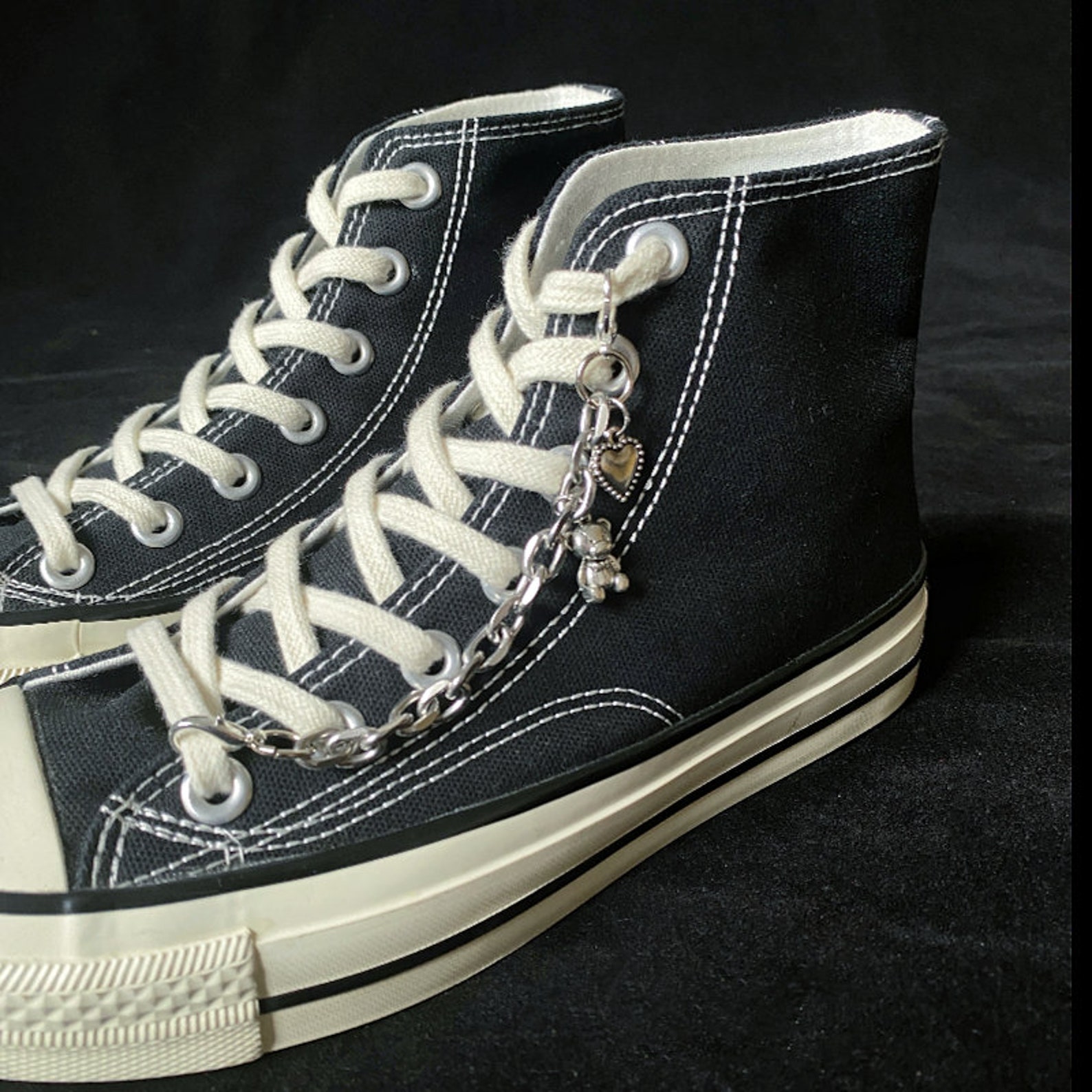 Heart Shoe Chain Star Shoe Chain Bowknot Shoelaces Chain - Etsy