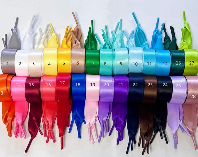Double Sided Satin Ribbon Shoe Laces 5/8" 5/8 Inch 15mm Shoelaces - Etsy