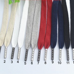 10mm Flat Cotton String With Metal Stoppers, Cotton Drawstrings - Etsy