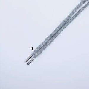 Rope Cotton Hoodie String With Silver Metal Stoppers, Rope Drawstrings ...