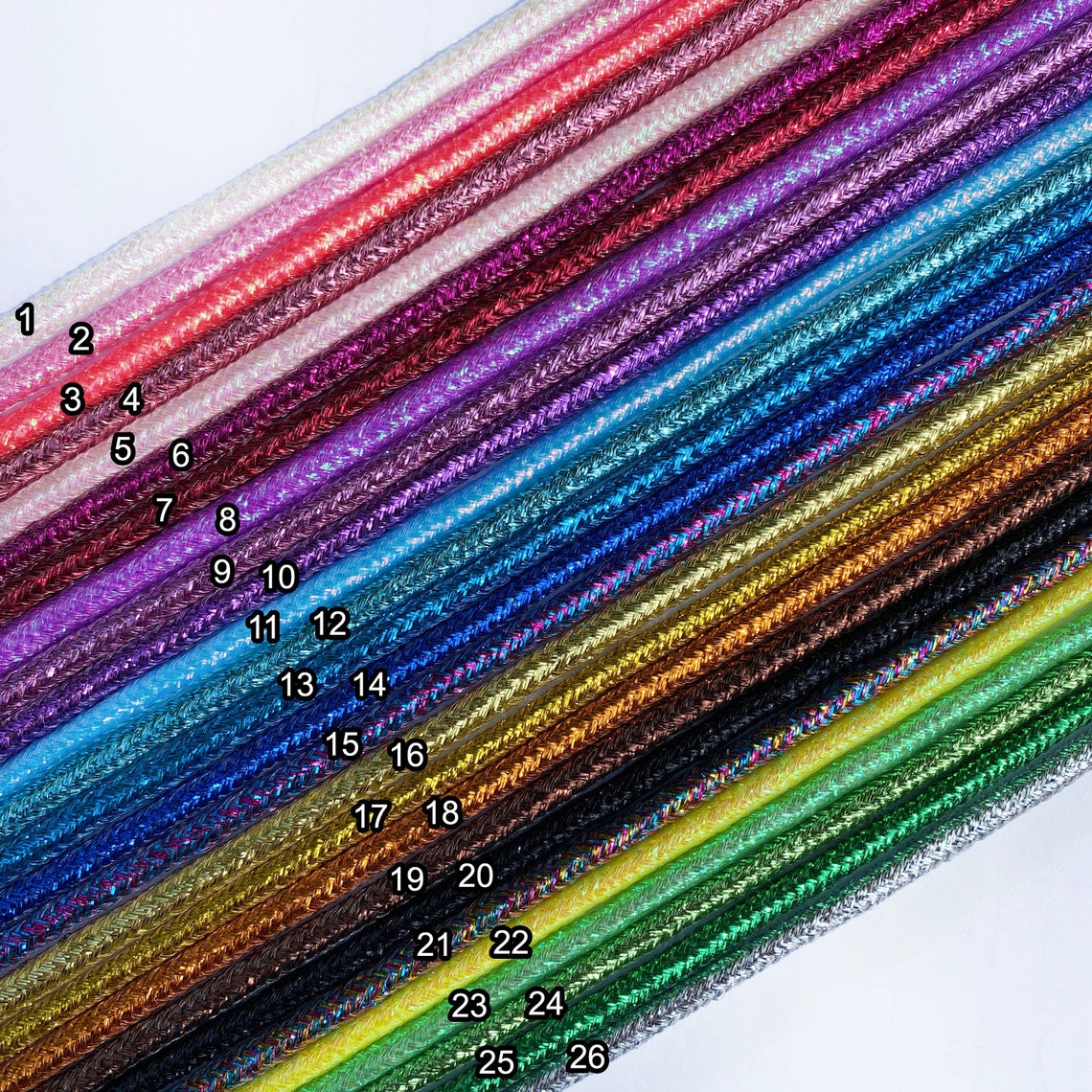 4mm Glitter Rope Strings - 26 Colors - Etsy