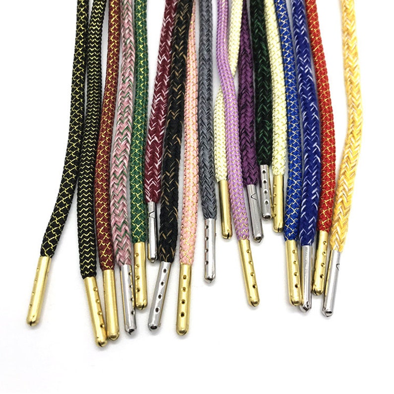 Cotton Hoodie Strings With Metal Tips Coloured Drawstrings - Etsy