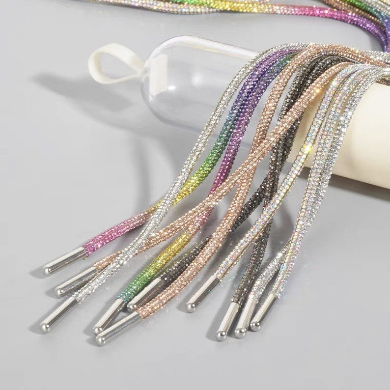 1pair Rhinestone Rope Shoe Laces Shiny Shoe Strings Sparkle - Etsy