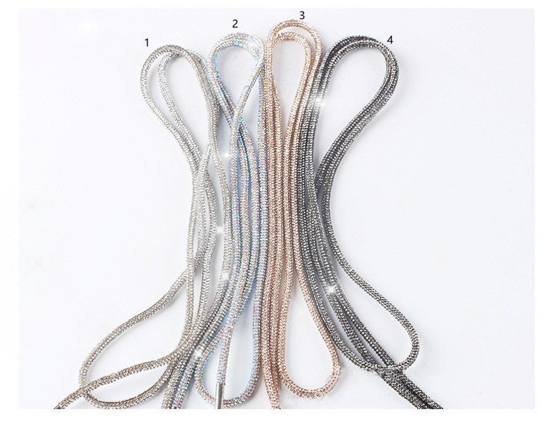 1pair Rhinestone Rope Shoe Laces Shiny Shoe Strings Sparkle - Etsy